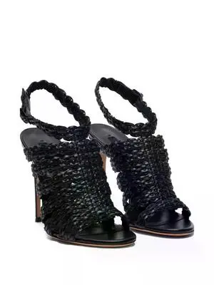Casadei Woven Stiletto Sandals