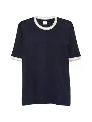 Eleventy Trim Short Sleeves T-shirt - Blue