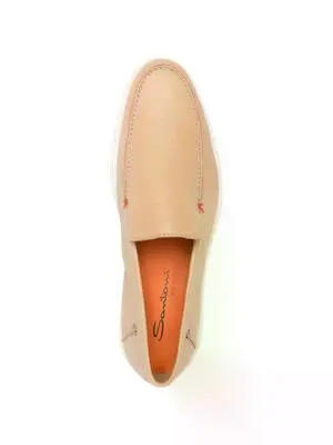 Santoni Leather Loafers
