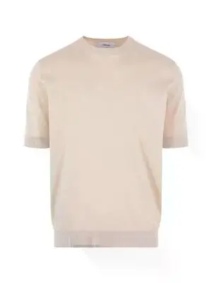 LARDINI Crew-neck T-shirt - Neutrals
