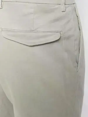 DELL'OGLIO Slim Fit Chino Trousers - Brown