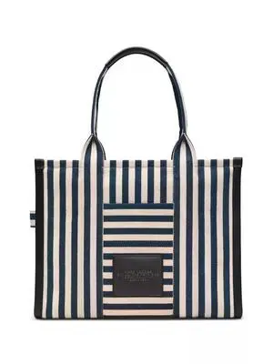 Marc Jacobs The Large Stripe Canvas Tote Bag By - Blue