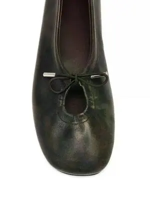 ALOHAS Rosalind Tie Detail Ballet Flats - Brown