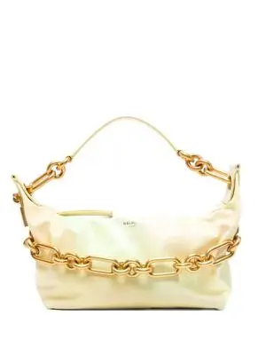 Balmain Balmain Sync Chain-Detail Leather Tote Yellow