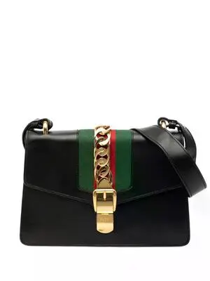 Gucci Sylvie Web Satchel - Black