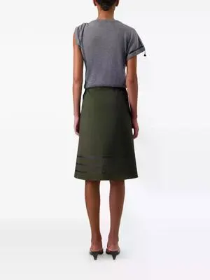 Coperni Tailored Midi Wrap Skirt - Green