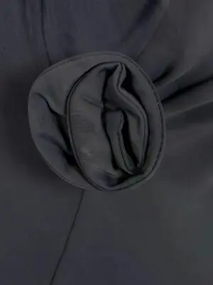 Coperni Sleeveless Asymmetric Dress With Rosette Detail