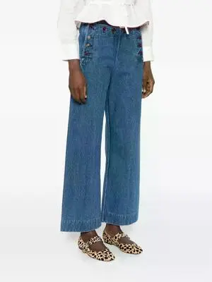 BODE Sailor Buttoned Jeans - Blue