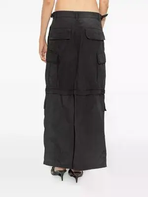 Balenciaga Ripstop Maxi Cargo Skirt