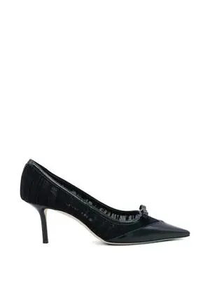 JIMMY CHOO Love Mesh Bow Embellishment Pumps