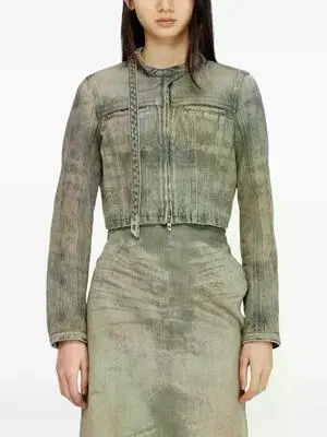 DIESEL® De-saphix-fsi1 Cropped Denim Jacket
