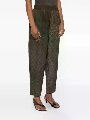 UMA WANG Patterned Cropped Trousers