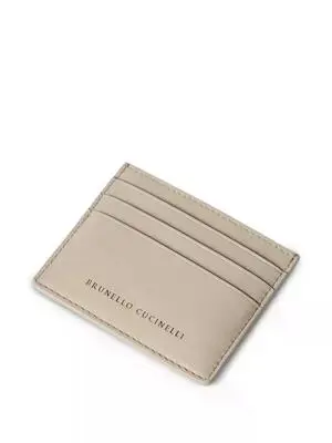 Brunello Cucinelli Logo-stamp Cardholder - Neutrals