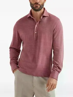 Brunello Cucinelli Long-sleeved Polo Shirt