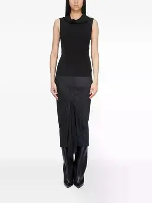 Rick Owens Asymmetric-hem Dress - Black