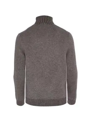 BARBA NAPOLI Roll Neck Sweater - Grey