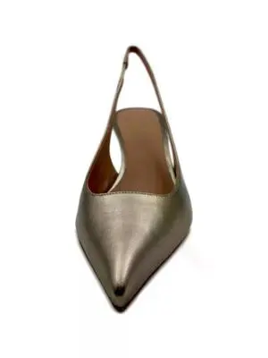 Roberto Festa Dalilas Slingback Point-toe Pumps - Gold