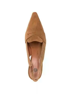 Roberto Festa Pointed Leather Slingback Pumps