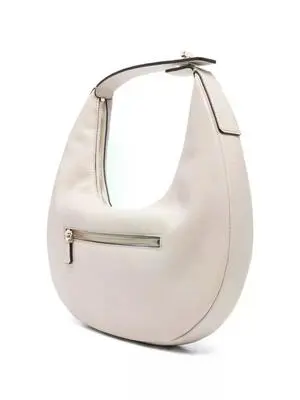 Guess Evie Triangle-logo Shoulder Bag - Neutrals
