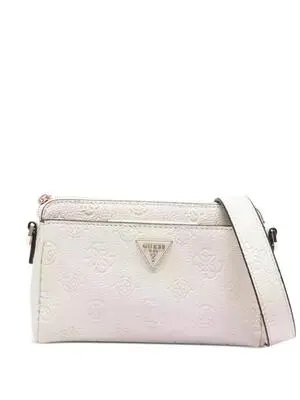 Guess Logo-plaque Crossbody Bag - Neutrals