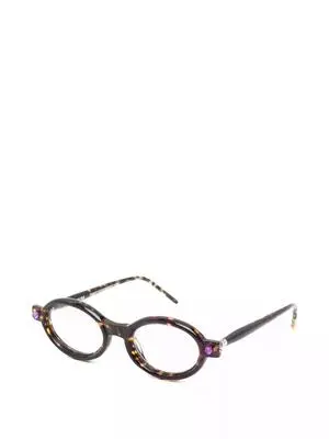 KUBORAUM Round Frame Eyeglasses - Brown