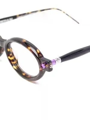 KUBORAUM Round Frame Eyeglasses - Brown