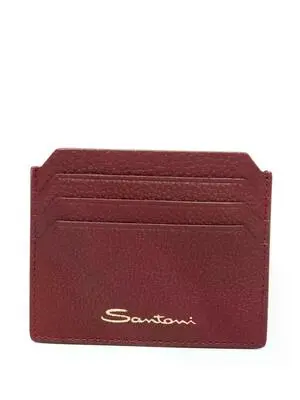 Santoni Logo-print Wallet - Red
