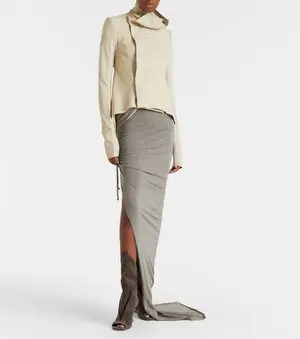 Rick Owens Naska Leather Biker Jacket