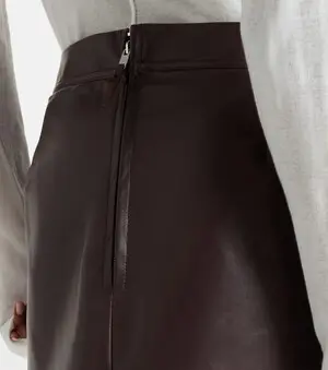 Rick Owens Leather Miniskirt