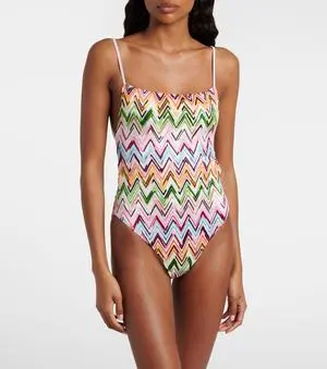 Missoni Zigzag Print One-piece Swimsuit - Multicoloured
