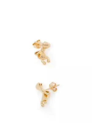 STOLEN GIRLFRIENDS CLUB Bow Pierced Earrings - Gold