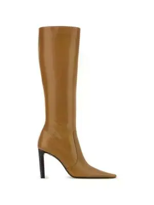 Saint Laurent Jerome Leather Boots - Brown