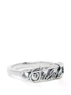 STOLEN GIRLFRIENDS CLUB Scripted Pin Ring - Silver