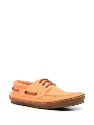 Saint Laurent Calf Leather Boat Shoes