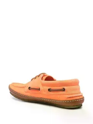 Saint Laurent Calf Leather Boat Shoes