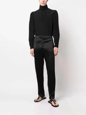 Saint Laurent Buttoned Tapered Trousers