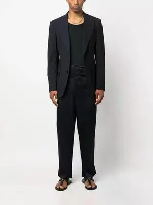 Saint Laurent Silk Tailored Trousers