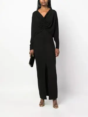 Saint Laurent Draped Maxi Dress
