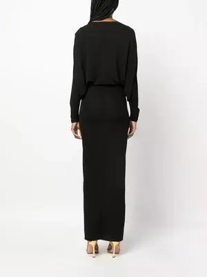 Saint Laurent Draped Maxi Dress