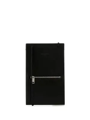 Saint Laurent Leather Card Holder - Black