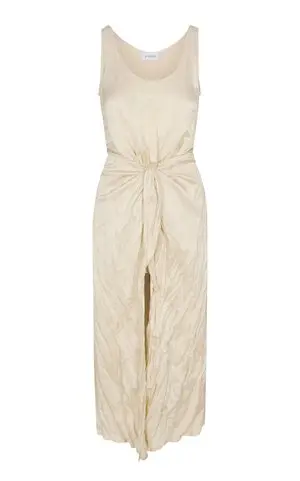 ANEMOS D.k. Midi Wrap Dress - Ivory