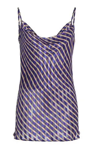 Dries Van Noten Chai Striped Devoré Camisole