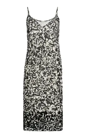 DRIES VAN NOTEN Dries Van Noten Denya Embellished Georgette Midi Dress
