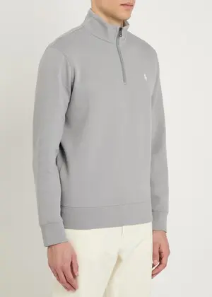 Polo Ralph Lauren Cotton-blend Half-zip Sweatshirt - Grey