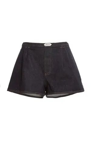 Jacquemus The De-nîmes Amelo Cotton Shorts - Navy
