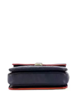 LOUIS VUITTON Monogram Empreinte Leather Pochette Métis Bag - Blue