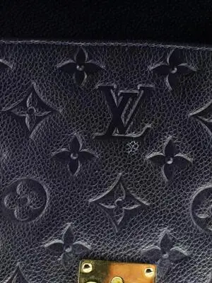 LOUIS VUITTON Monogram Empreinte Leather Pochette Métis Bag - Blue