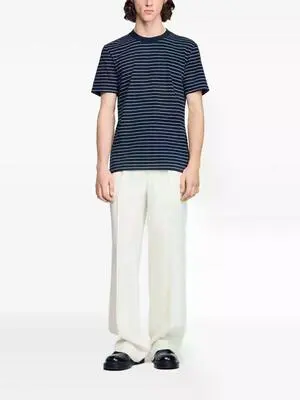 Sandro Striped T-shirt - Black