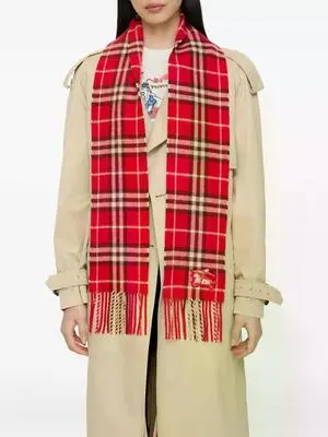 Burberry Narrow Check Cashmere Scarf