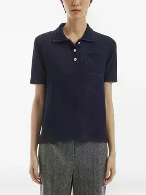 CRUSH COLLECTION Chest Pocket Polo Top